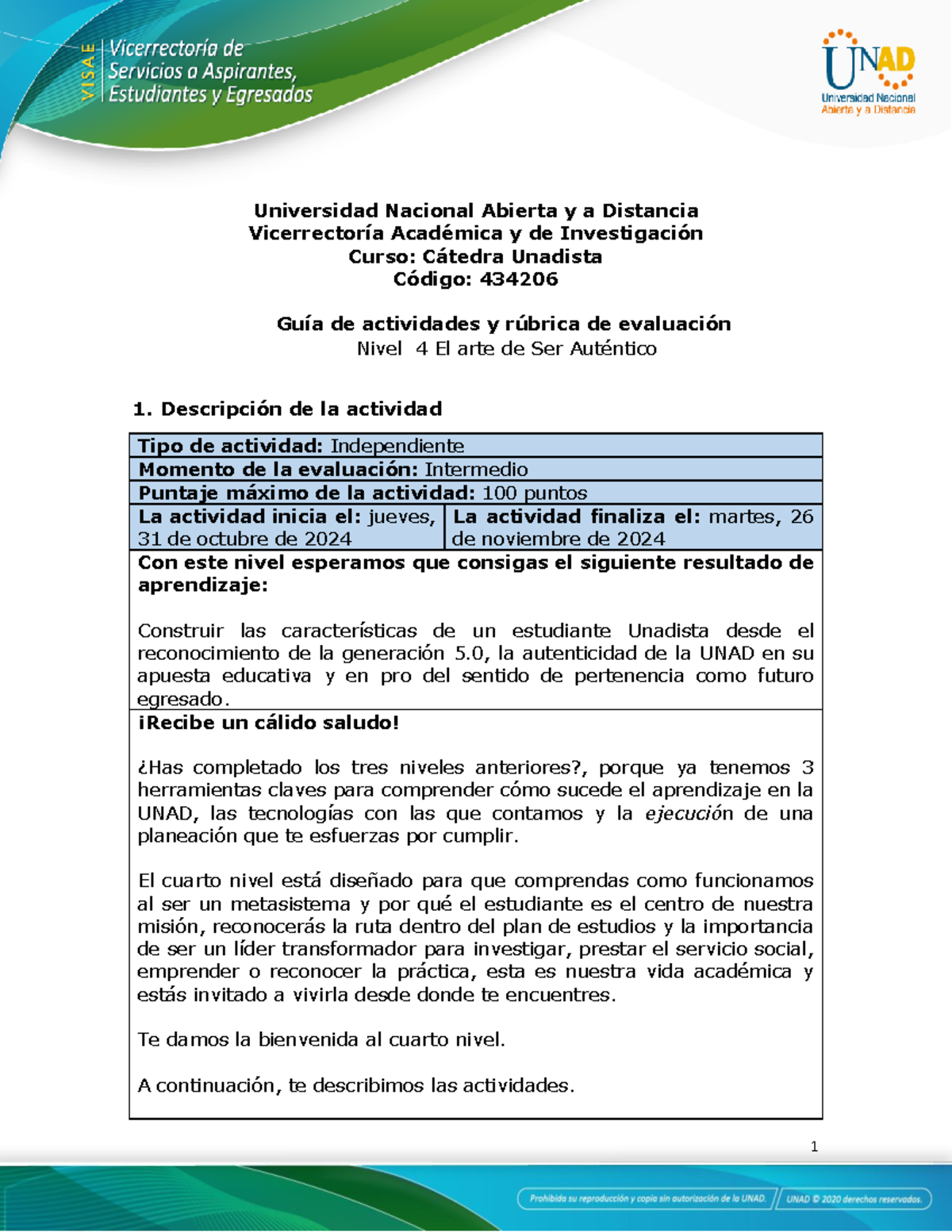 4.Guía de actividades y rúbrica de evaluación - Unidad 3 - Nivel 4 - El ...