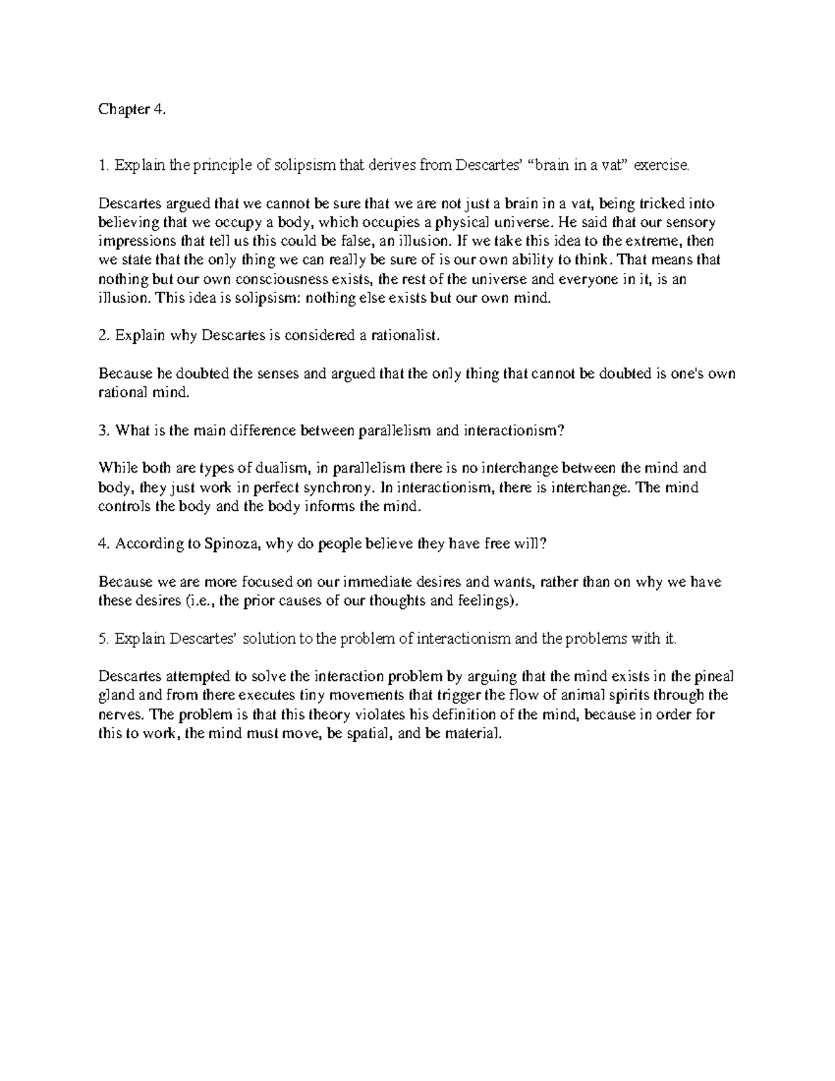 Chapter 4 Answers - Practice Q&A - Chapter 4. Explain the principle of ...