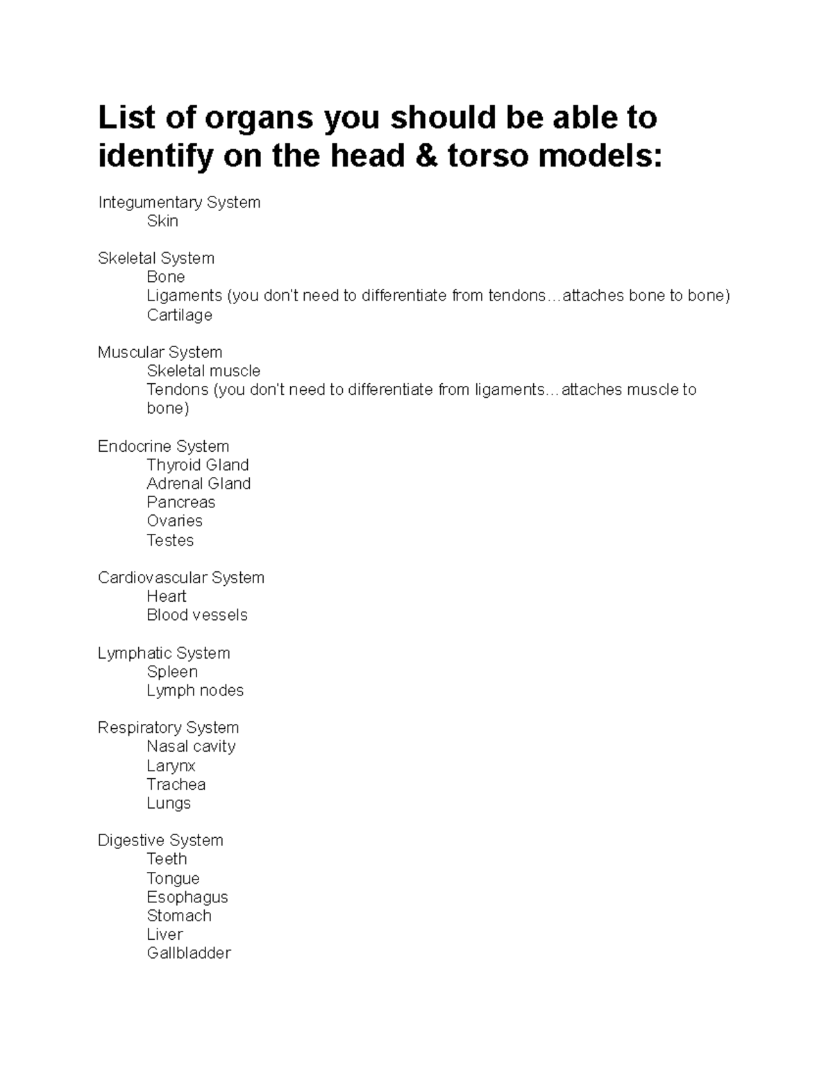 List+of+organs+you+should+be+able+to+identify+on+the+head+and+torso ...