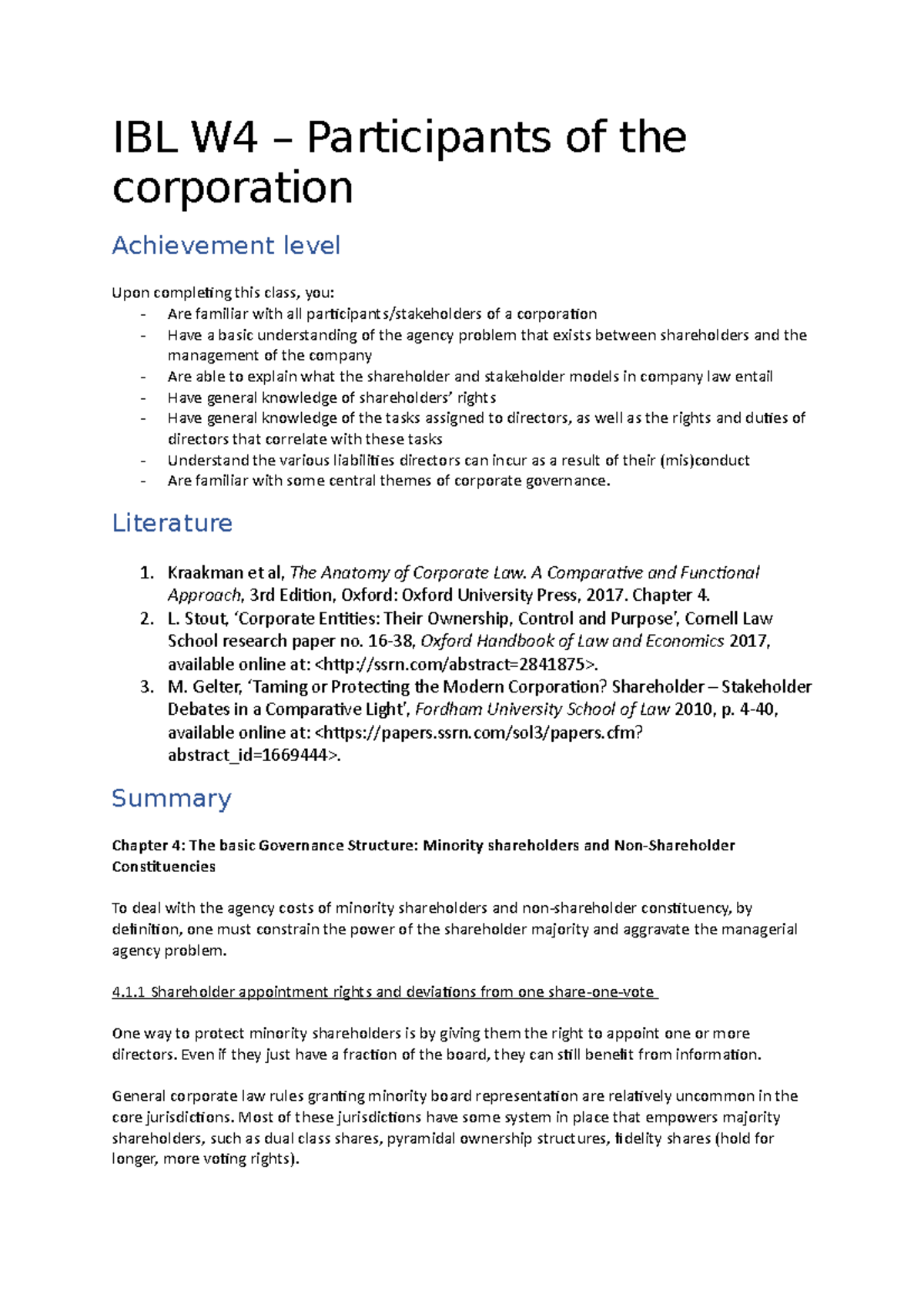 W4 - Participants of the corporation - IBL W4 – Participants of the ...