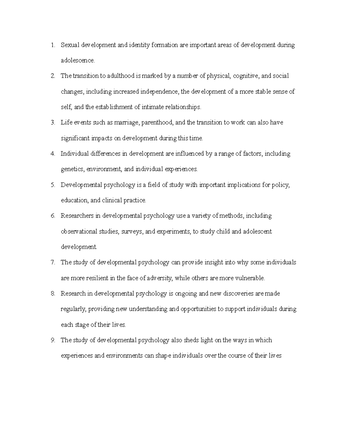 Child And Adolescent Developmental Psychology - Sexual development and ...