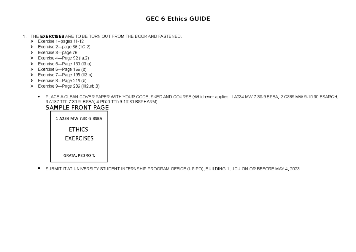 Inbound 3342420616638828591 - GEC 6 Ethics GUIDE 1. THE EXERCISES ARE ...
