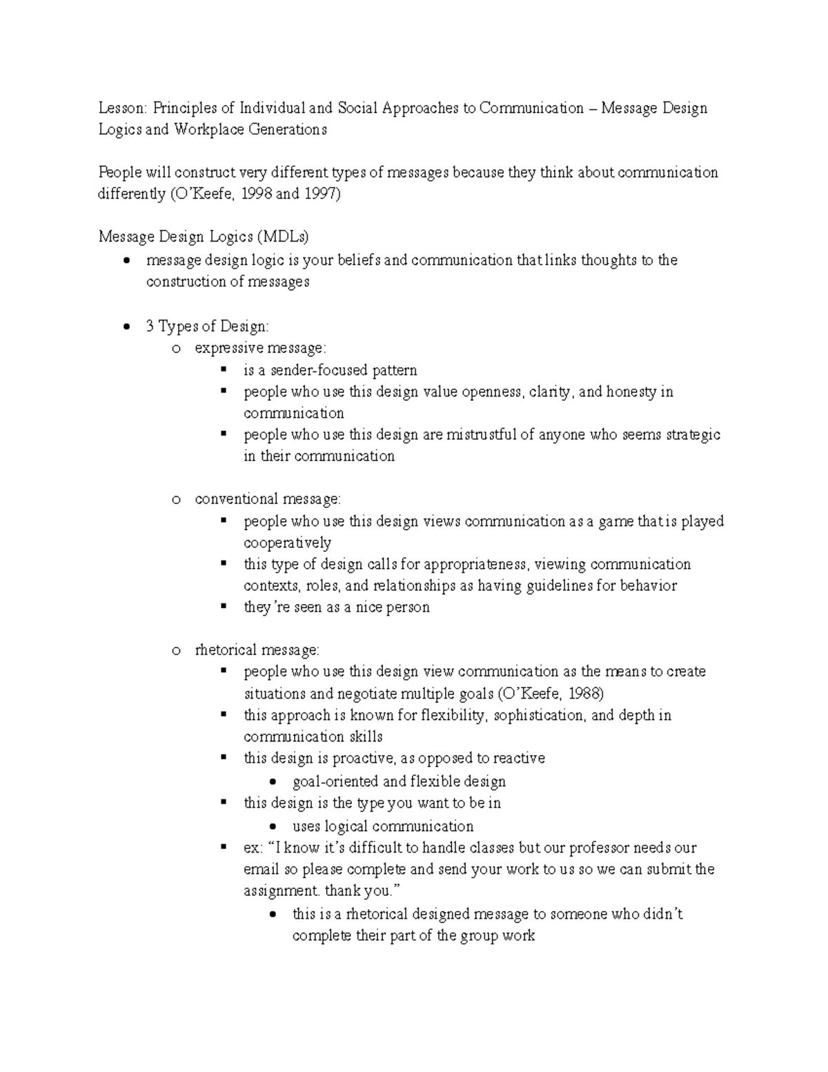 Principles of Individual and Social Approaches to Communication ...