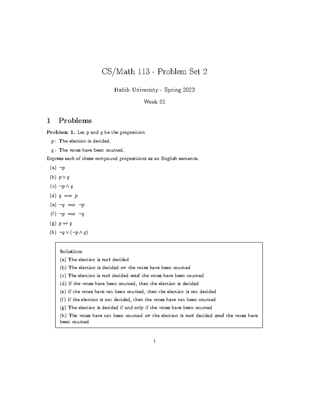 Ps02 sol - PDFs of all problem sets along with their solutions that ...