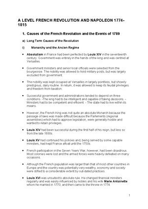 French Revolution dates and info - 1787 Frederick William II of Prussia ...
