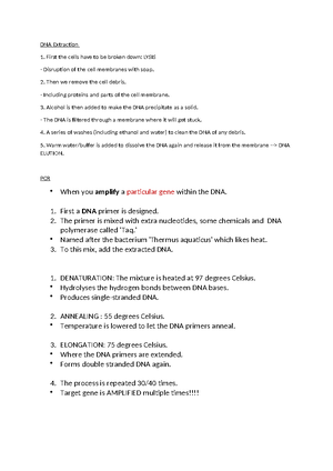 Transcription - summary notes - Outline gene structure in prokaryotes ...