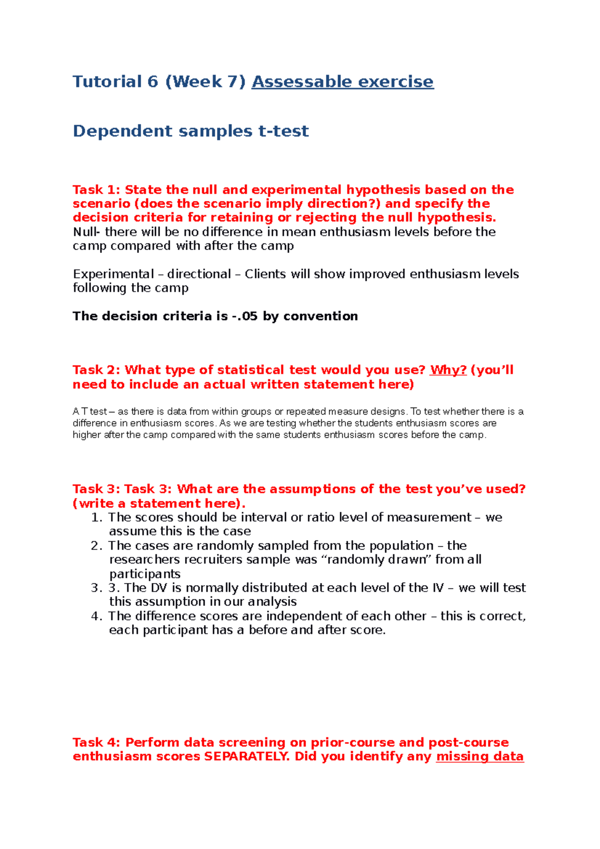 2021 Tutorial 6 Assessment Exercise - Copy - Tutorial 6 (Week 7 ...