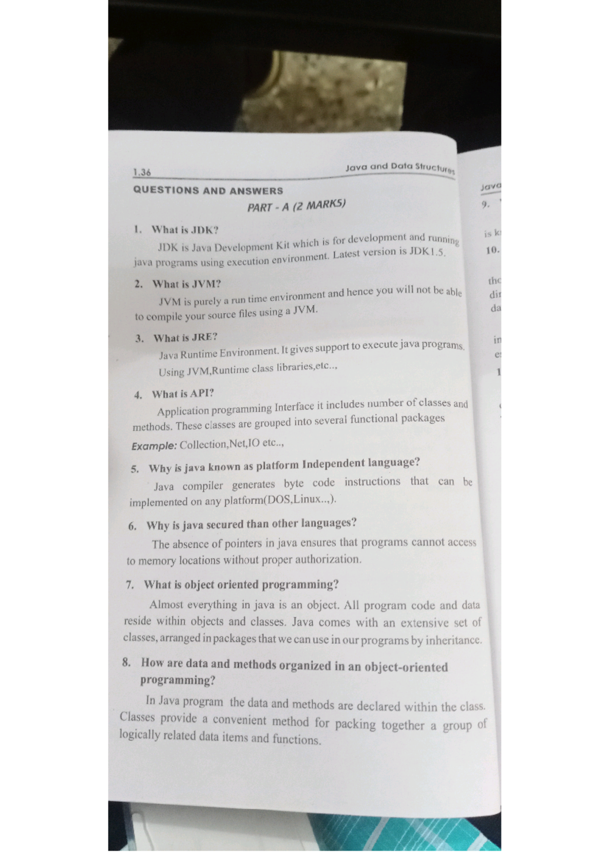 Java unit-1 2 marks - computer science - Studocu