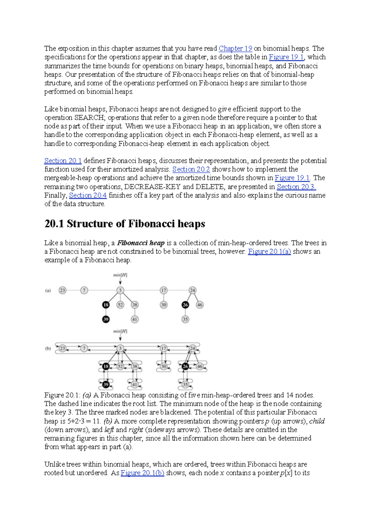 Algorithm PART 6 Fibonacci Heaps - Chapter 20 - The exposition in this chapter assumes that you ...