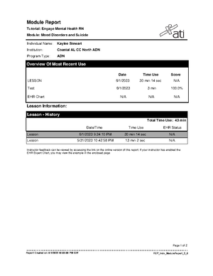 Ati airway management - Module Report Simulation: Skills Modules 3 ...