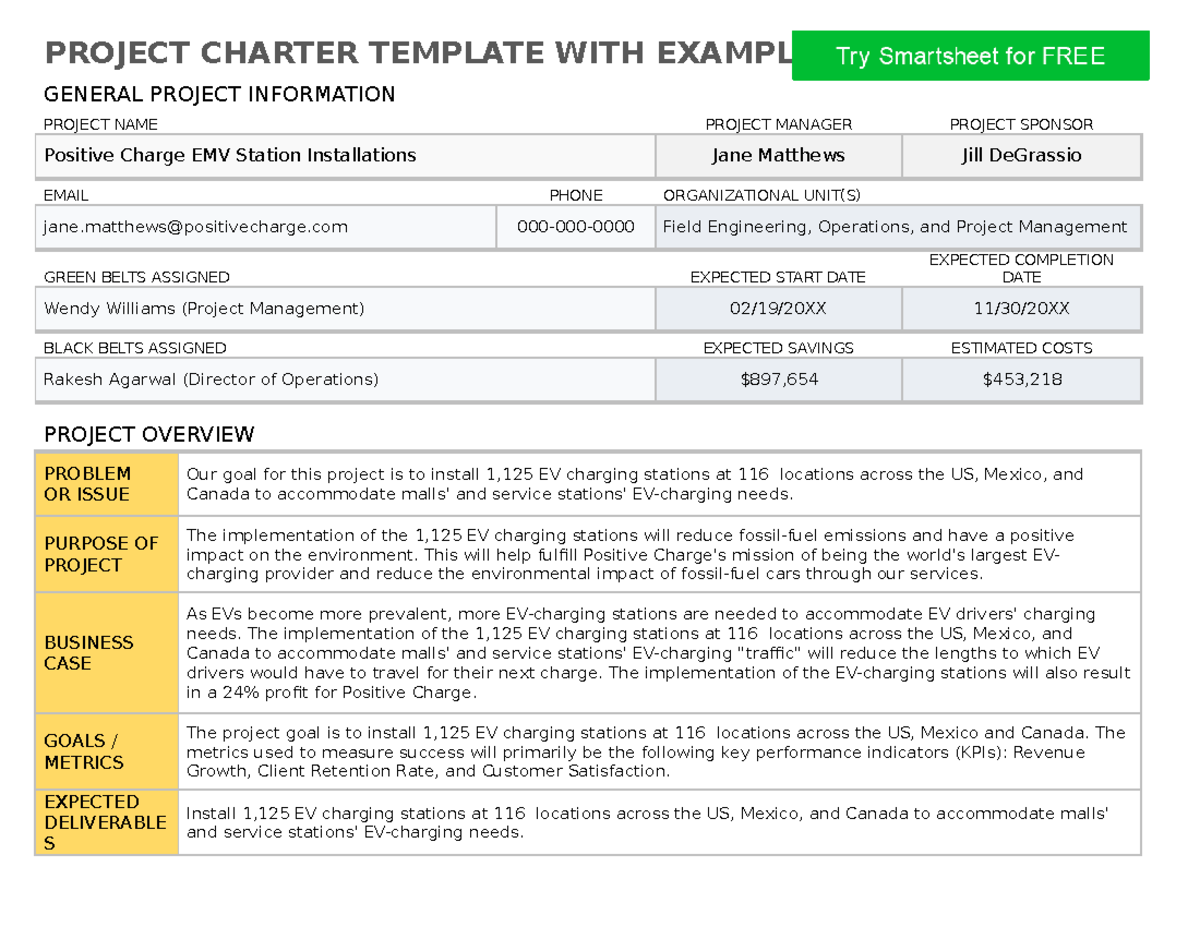 IC-Project-Charter-with-Example-Data-8556 WORD - PROJECT CHARTER ...