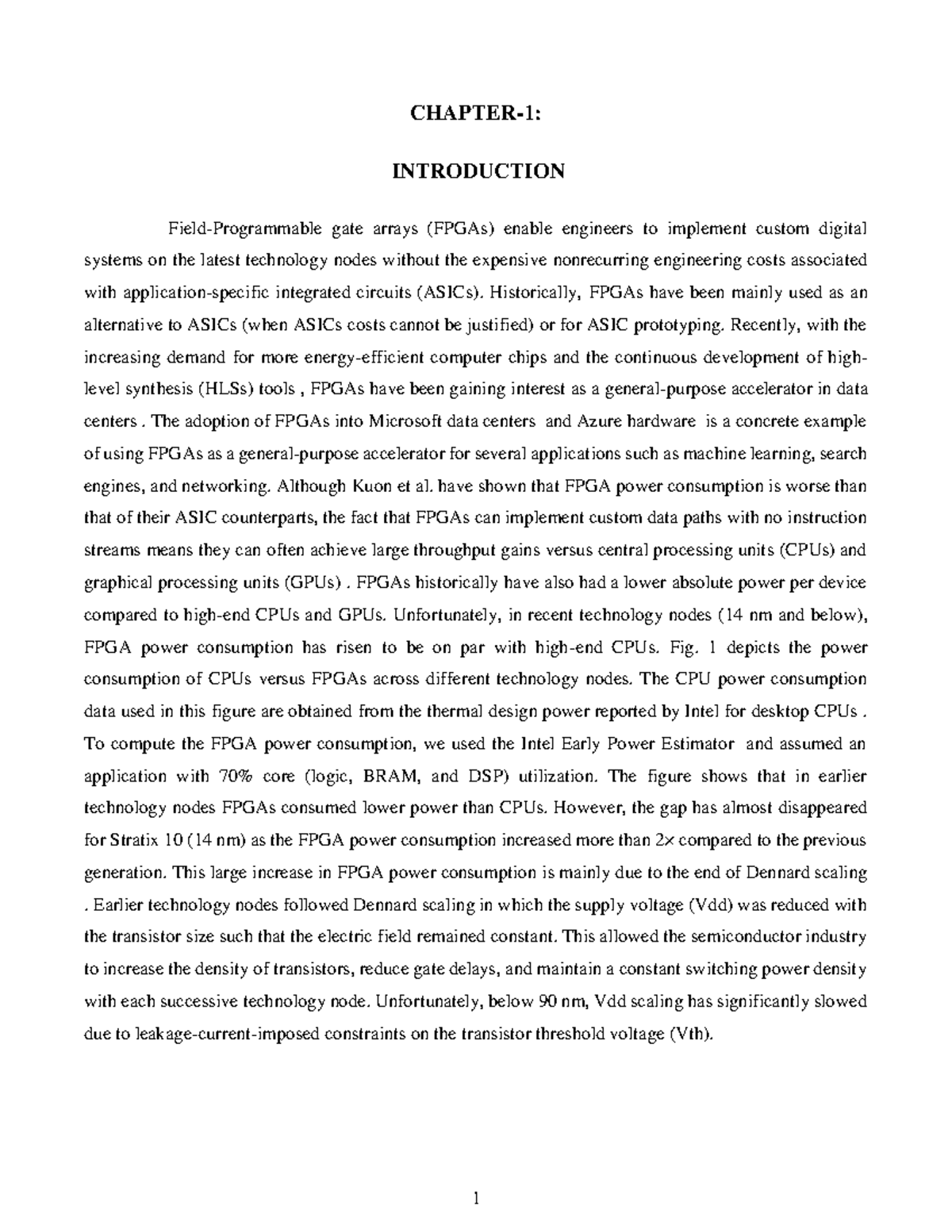 Term paper report Modified - CHAPTER-1: INTRODUCTION Field-Programmable gate arrays (FPGAs ...