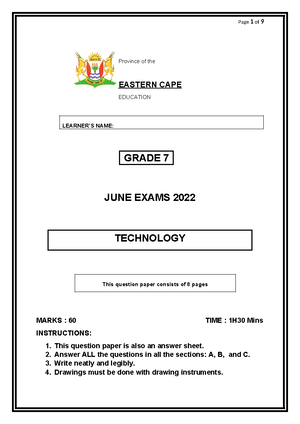 Grade 7 Market DAY Rubric Option 2 2024 - GRADE 7 ECONOMIC AND ...