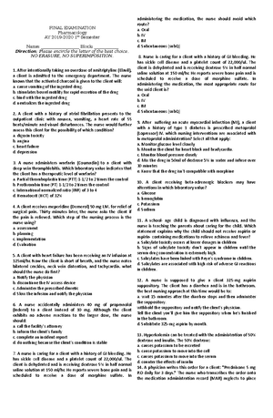 CHN Practice Questions - CHN PRACTICE QUESTIONS Which is the primary goal of community health ...