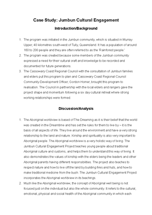 Aboriginal reflections - Reflection Summary So far in this unit we have ...