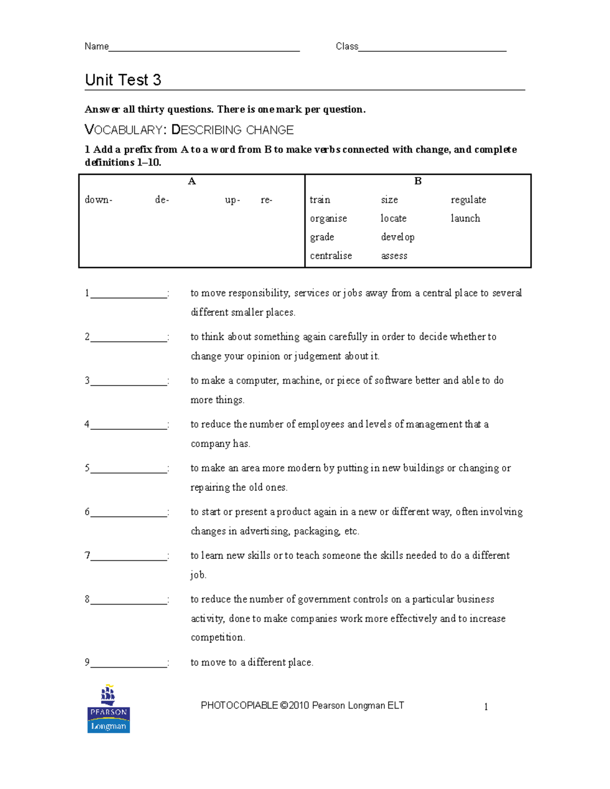 Unit-Test-3 - test z unitu 3 - Name ...