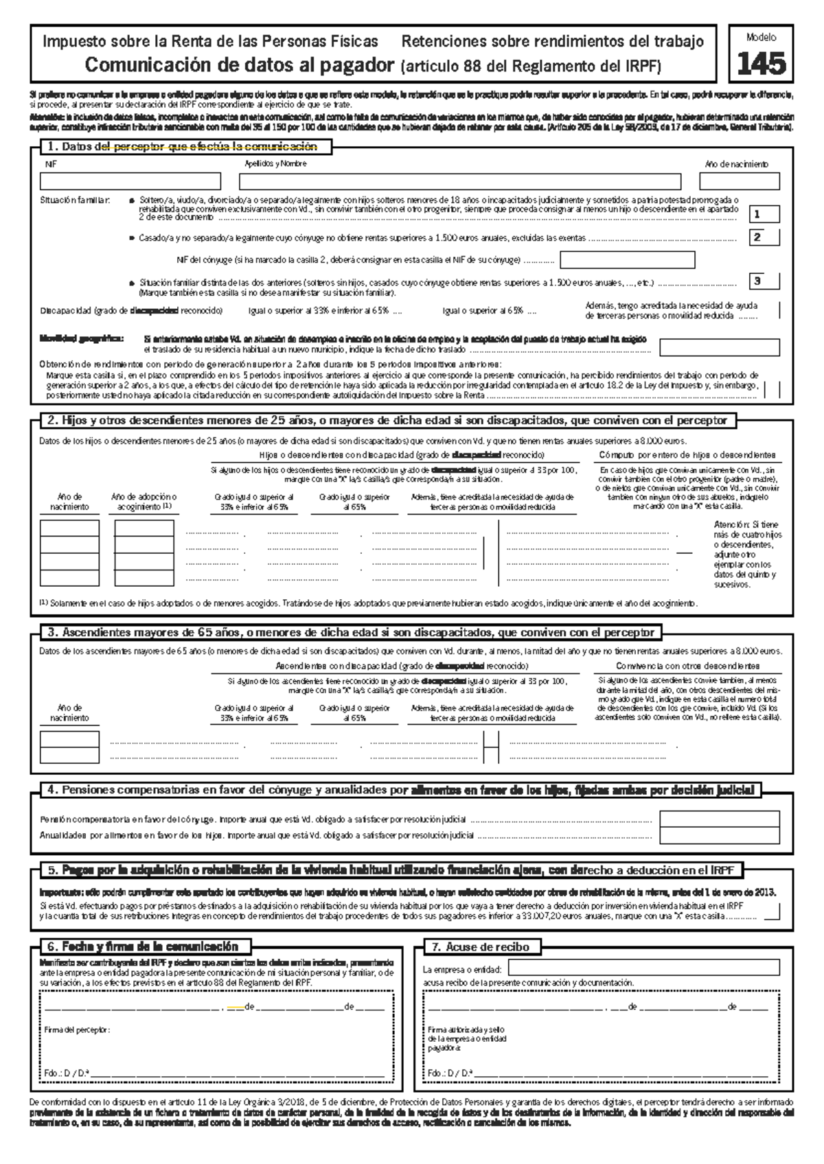 Modelo 145 RELLENABLE - Ó±¼» ́± ×³°«»¬± ±¾®» ́¿ Î»²¬¿ ¼» ́¿ Ð»®±²¿ Ú3·½ ...