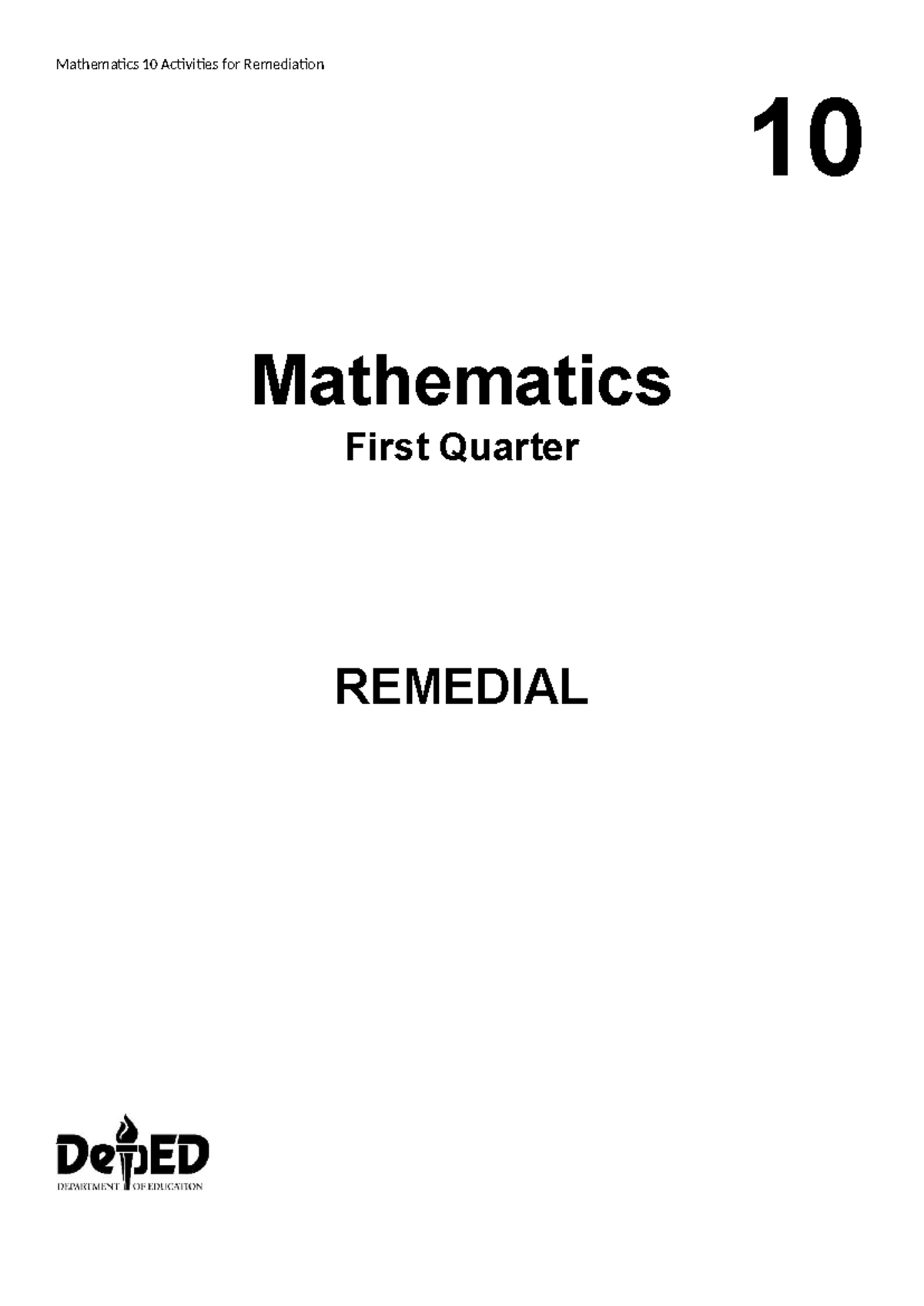 Math10Q1-Remedial - Remedial Activities for Junior High School Students ...