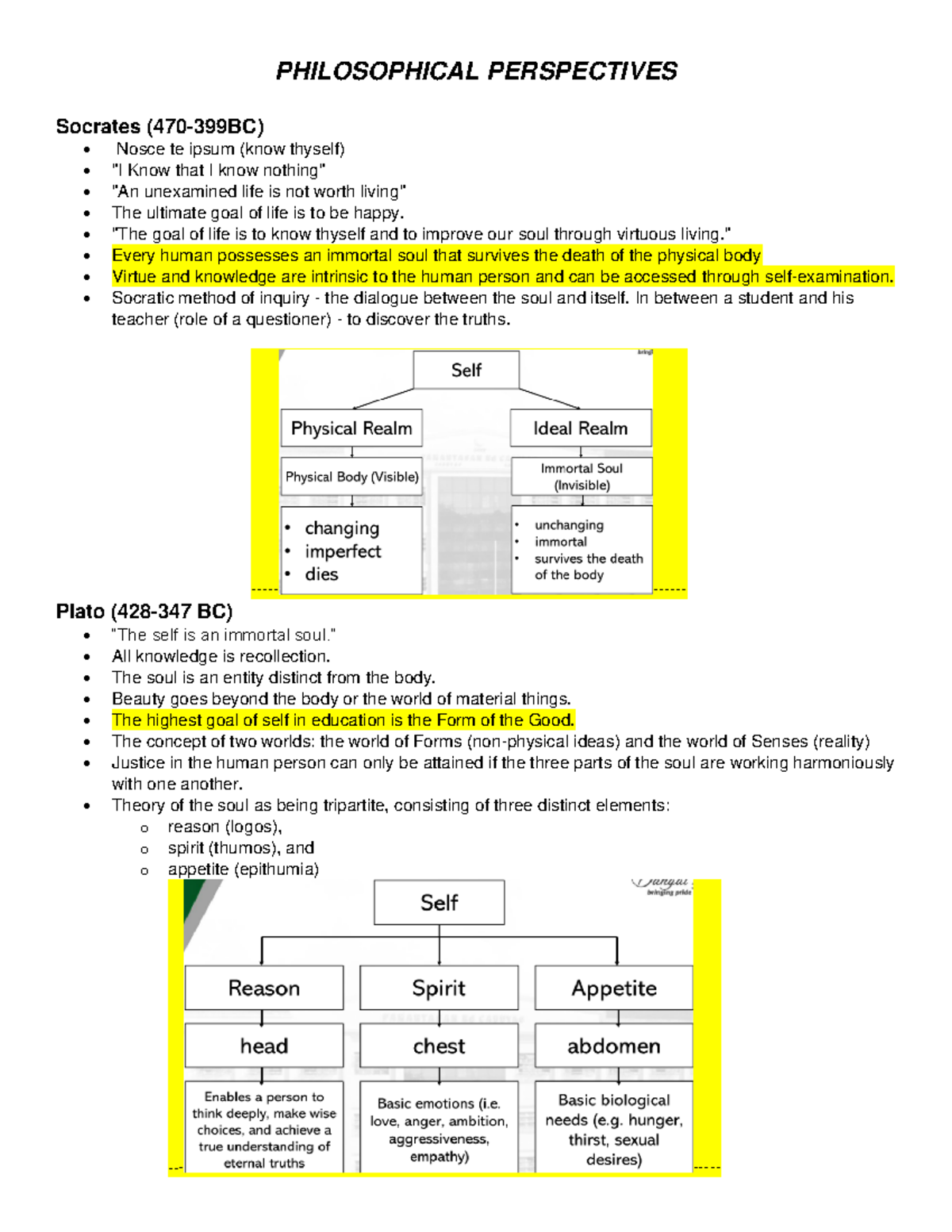 PSY Week 2 - 5 - Philosophy - ####### PHILOSOPHICAL PERSPECTIVES ...