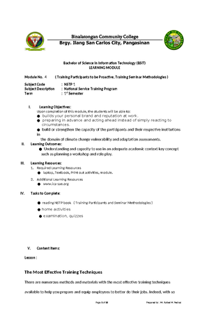 Lesson 1 Activity Reading Skills, Vinoya, Maricar P - Vinoya, Maricar P ...