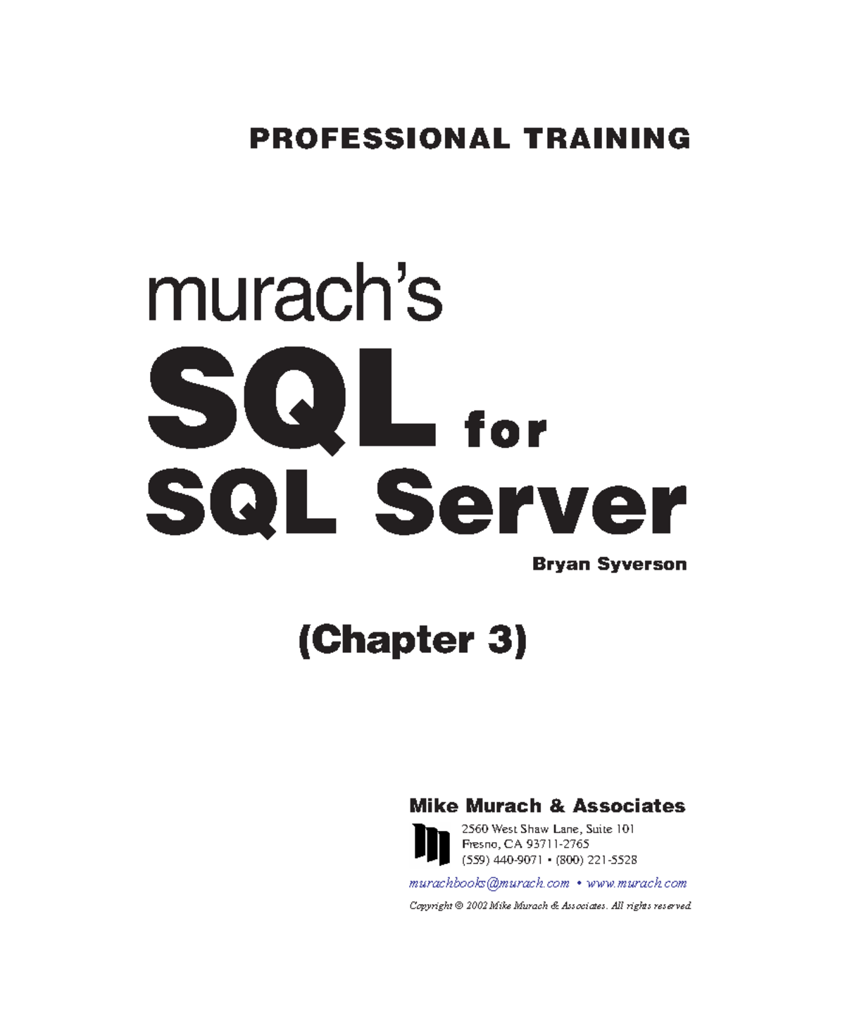 Sql server Introduction - Chapter 6 How to define, move, and initialize fields 77 murach’s SQL f ...