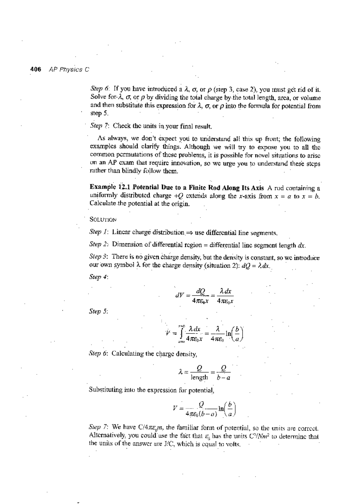 Chapter 12 example key - physics C M - 406 AP Physics C Step 6: If you ...