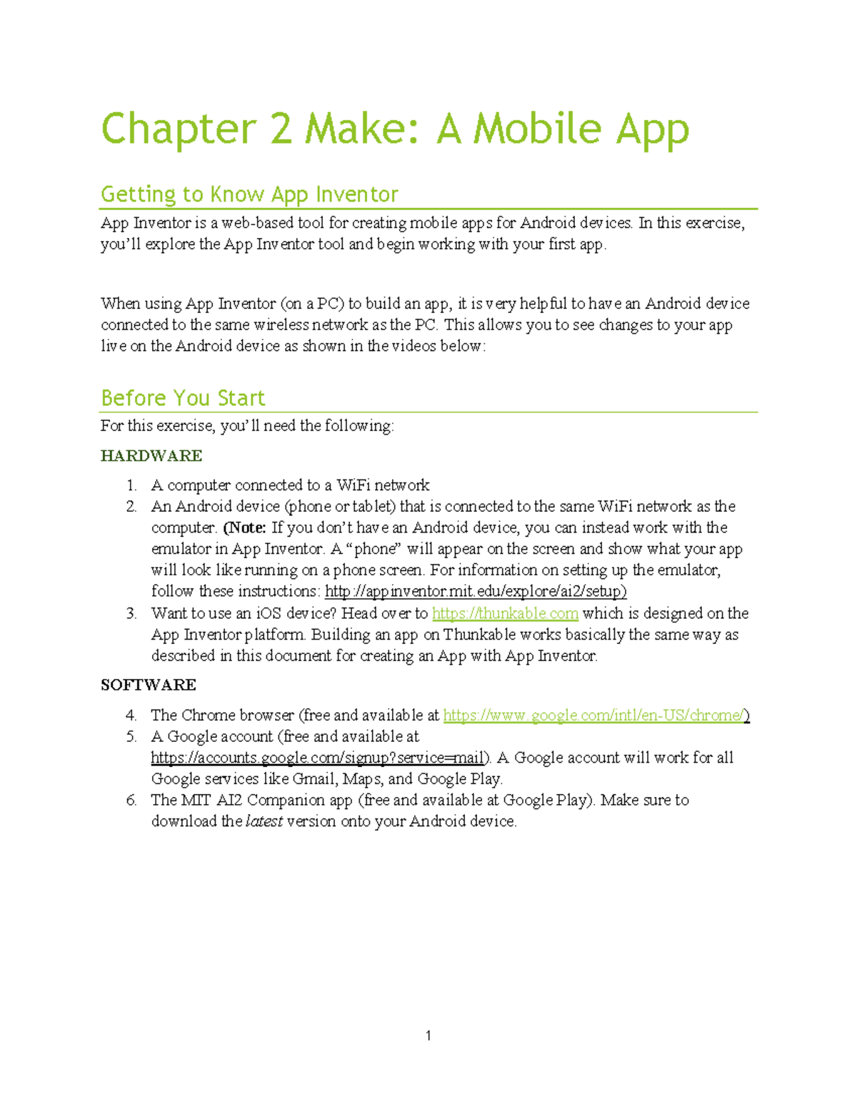 MIT App Inventor 2 Getting to Know App Inventor - Chapter 2 Make: A ...