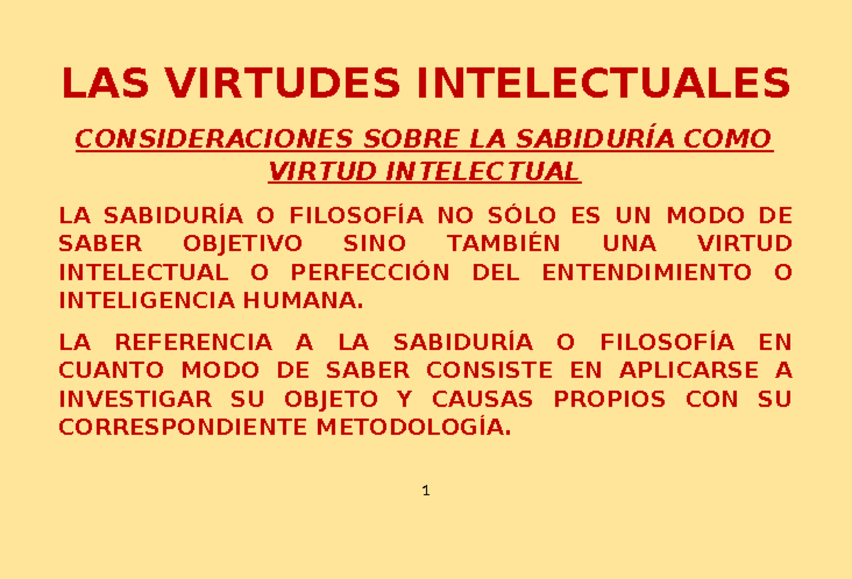 Consideraciones sobre la sabiduría como virtud intelectual - LAS ...