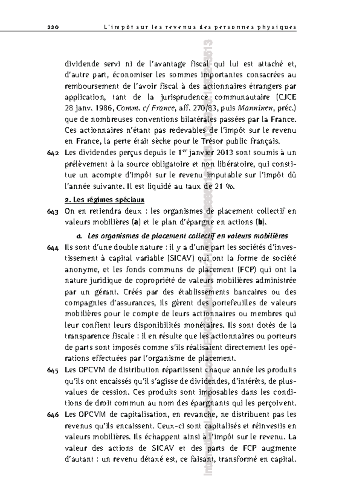 Fiscal 12 - Cours - 220 L ’ i m p ô t s u r l e s r e v e n u s d e s p e r s o n n e s p h y s ...