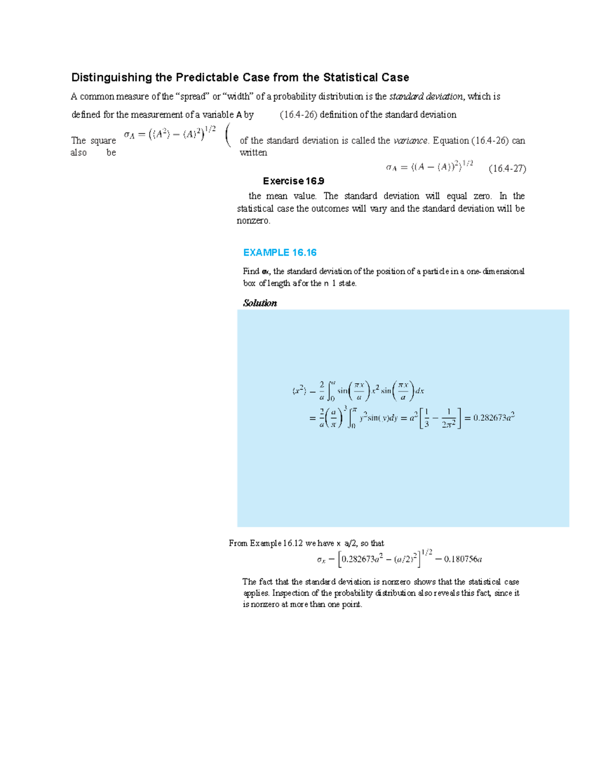 Distinguishing the Predictable Case from the Statistical Case ...