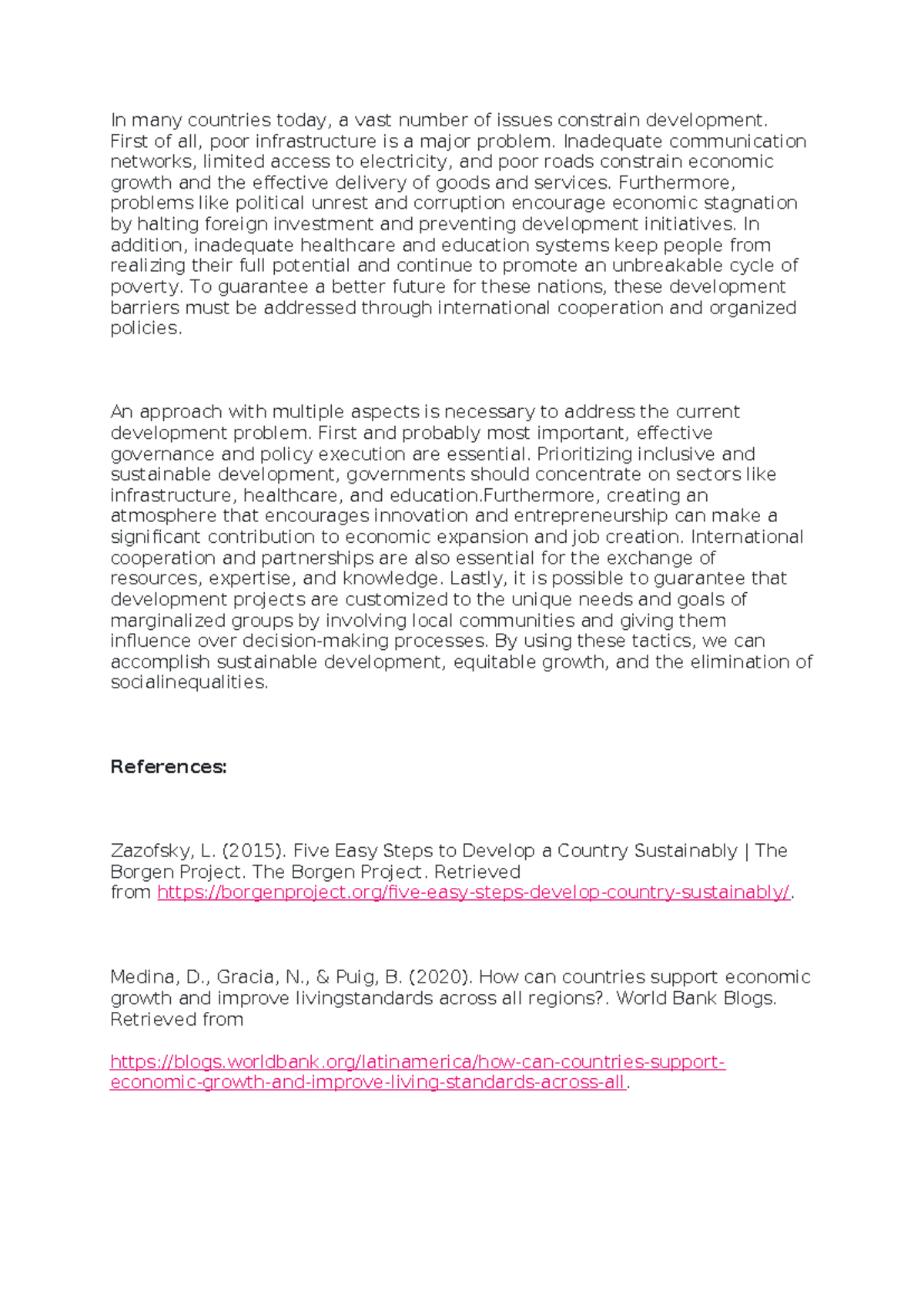 POLS 1503 D5 - DISCUSSION ASSIGNMENT UNIT 5 - In many countries today, a vast number of issues ...