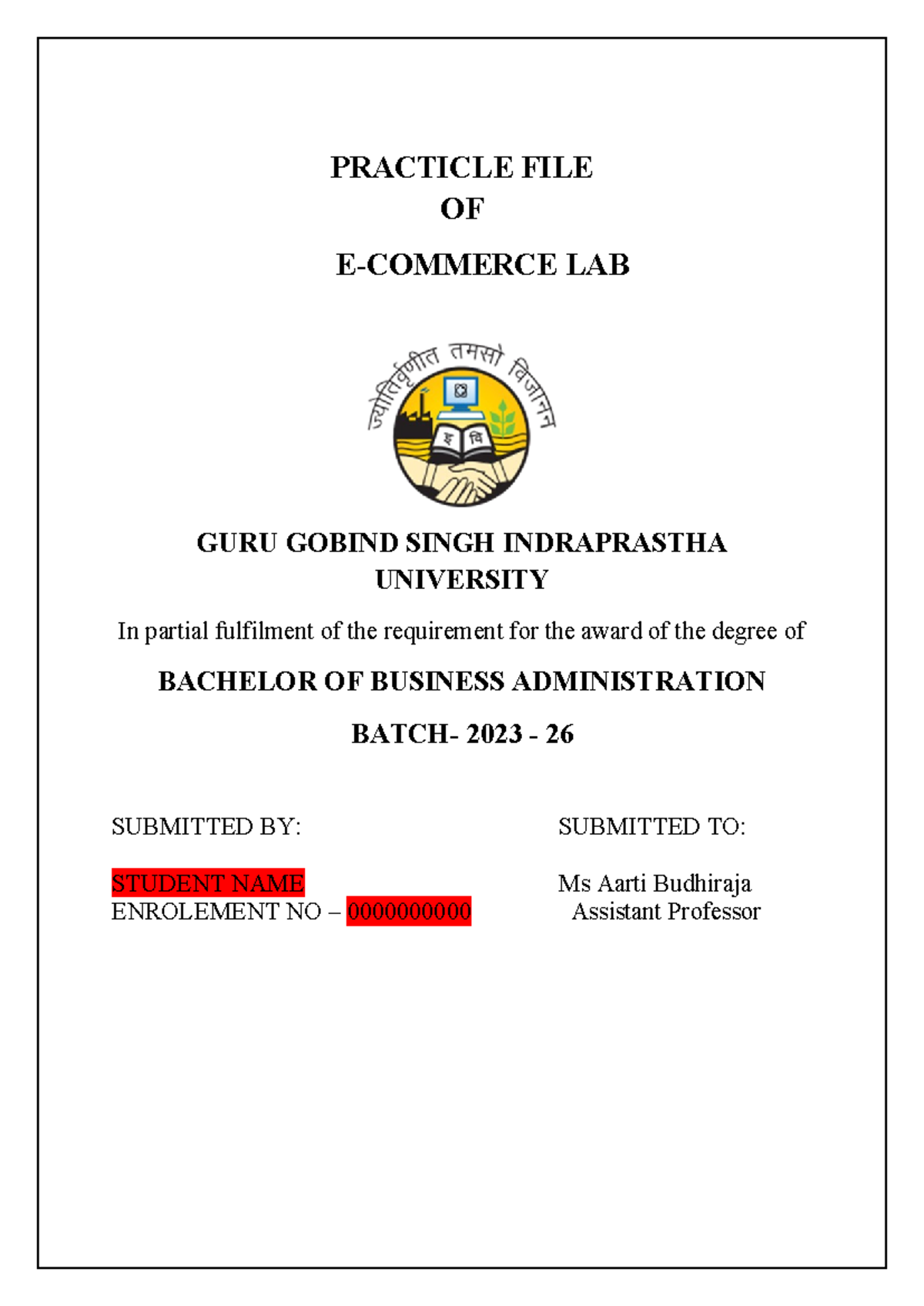 Ecom File1 - /////////////////////////////////////////////////////// - PRACTICLE FILE OF E ...