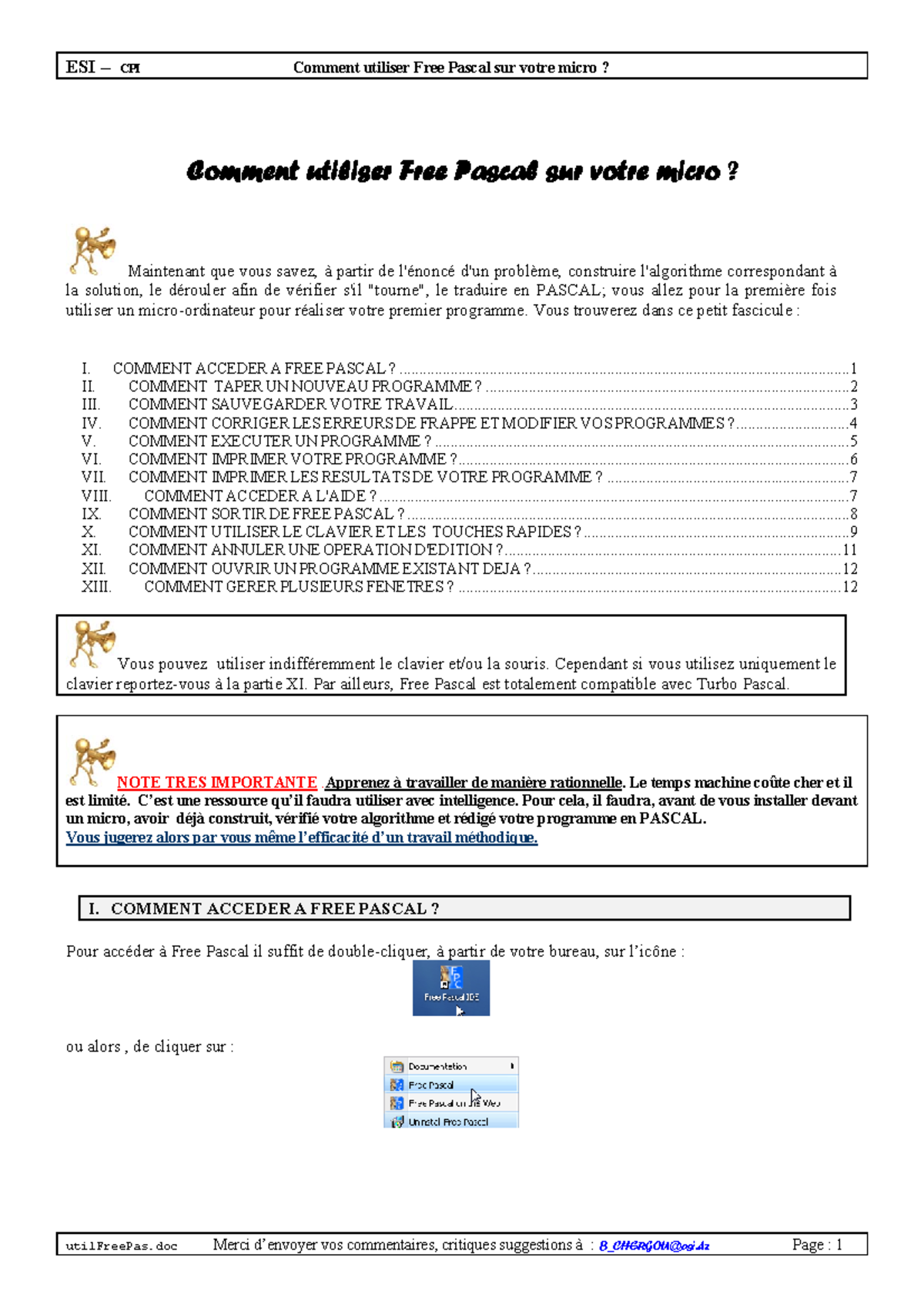Comment utiliser Free Pascal sur votre micro - Comment utiliser Free ...