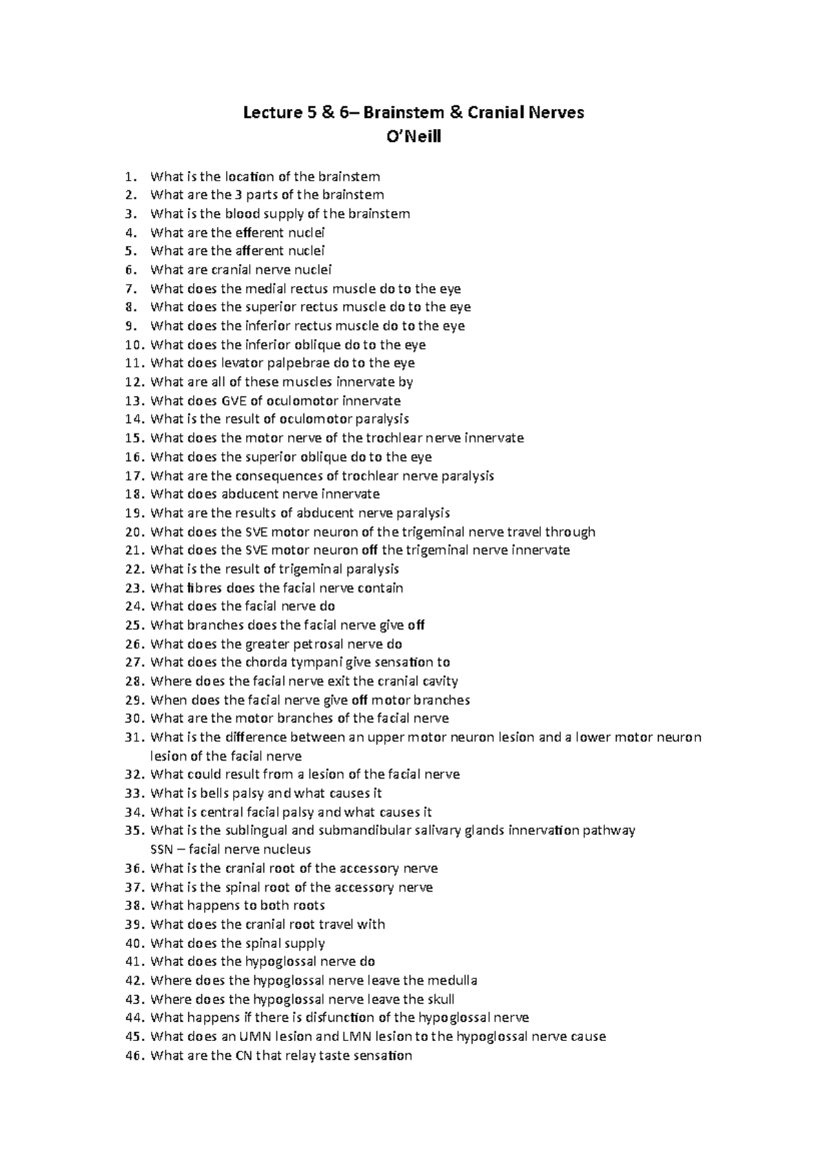 Anatomy Lecture 5 & 6 - Dr Harriet Schellekens - Lecture 5 & 6 ...