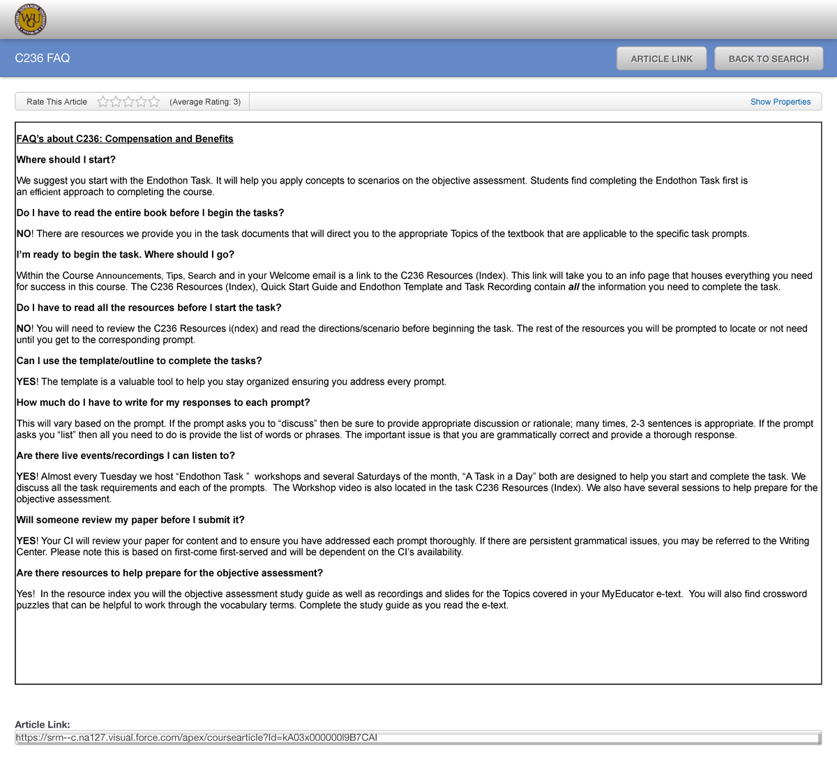 Coursearticle - Compensation and Benefits - FAQ’s about C236: Compensation and Benefits Where ...