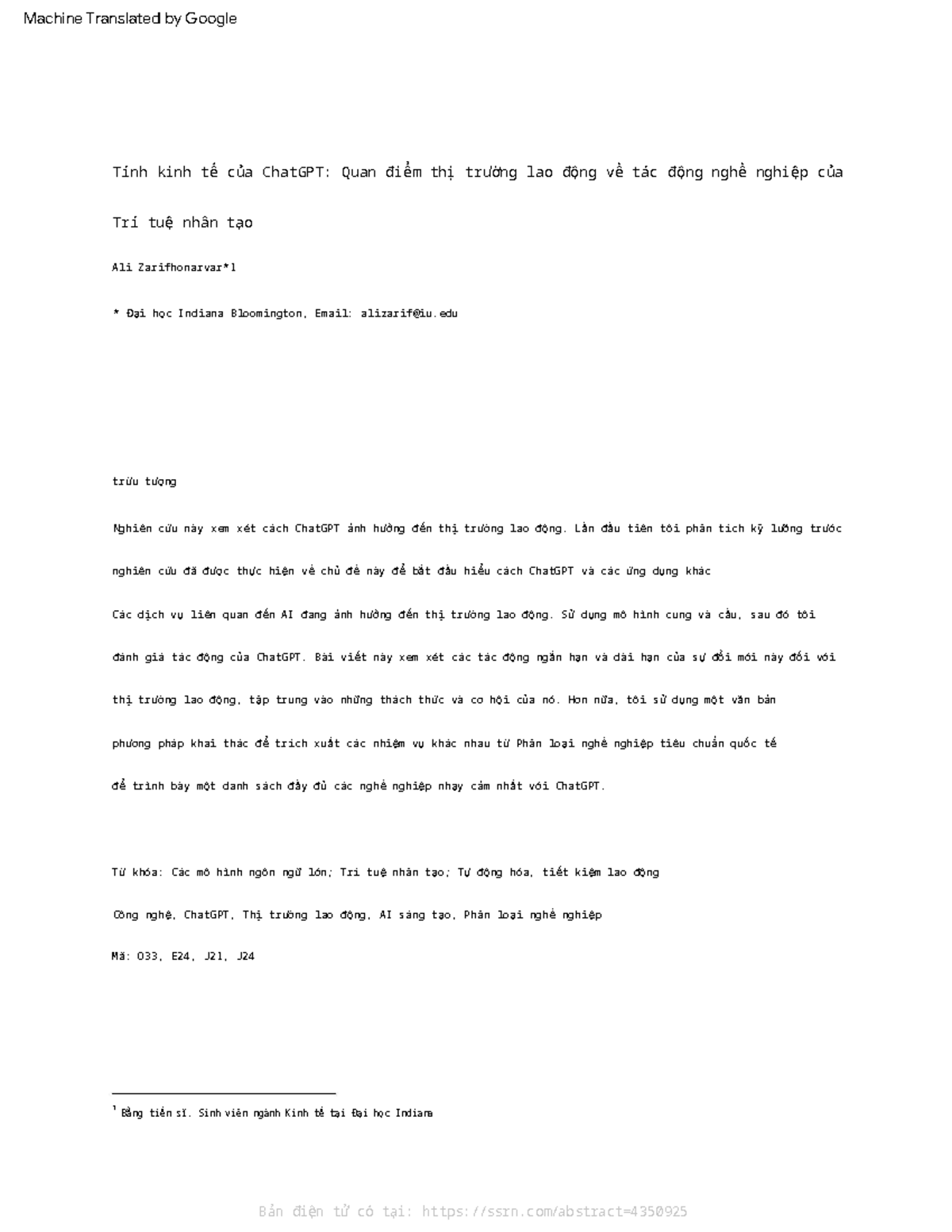 SSRN-id4350925 - cấu trúc của một doanh nghiệp đang phát triển - Ali Zarifhonarvar* thị trường ...