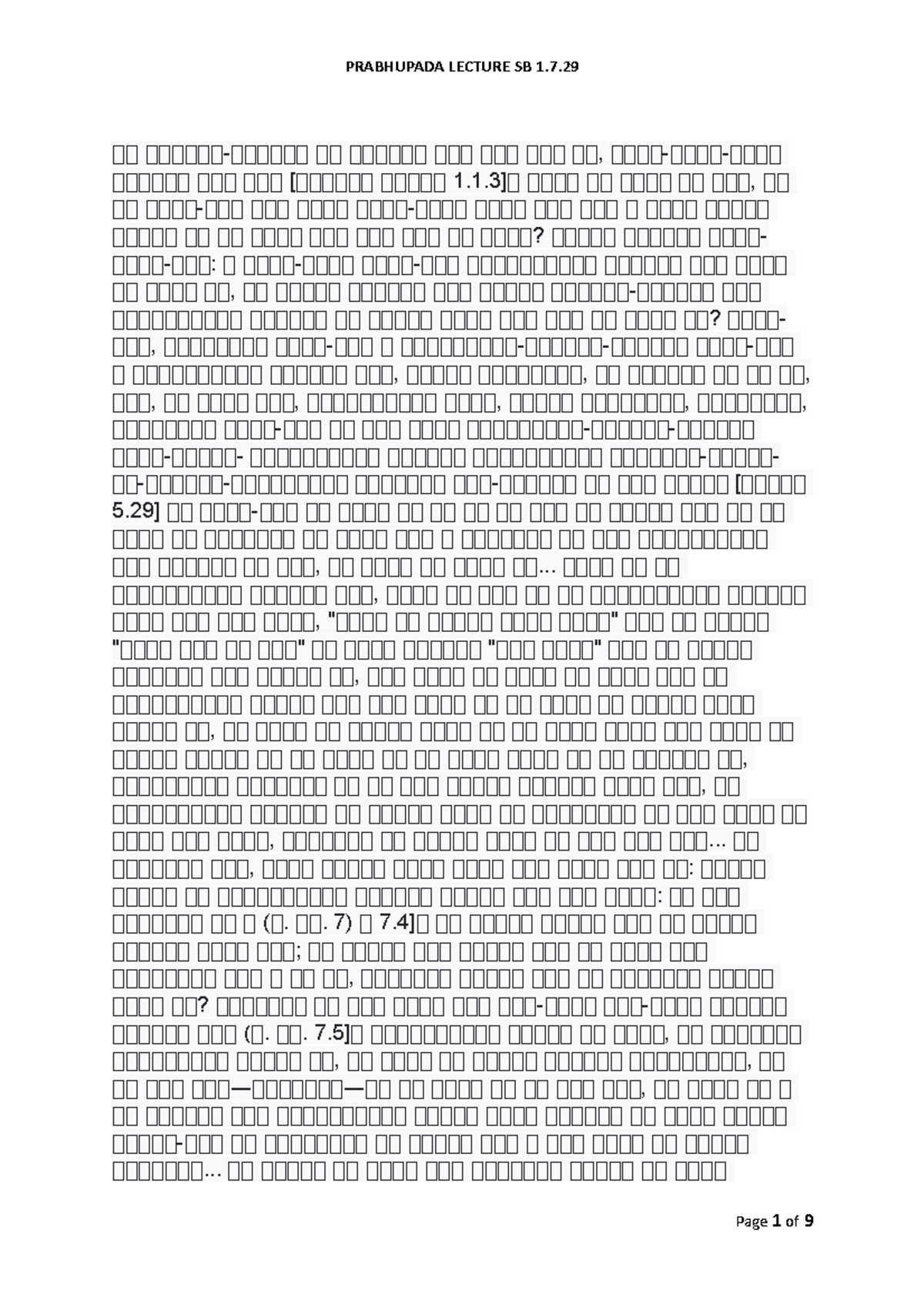 Prabhupada Lecture SB 1 - यय यययययय-यययययय यय यययययय ययय ययय ययय यय ...