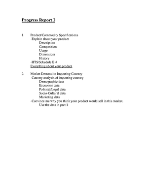 Term presentation speech (Progress Report) - Progress Report Speech ...