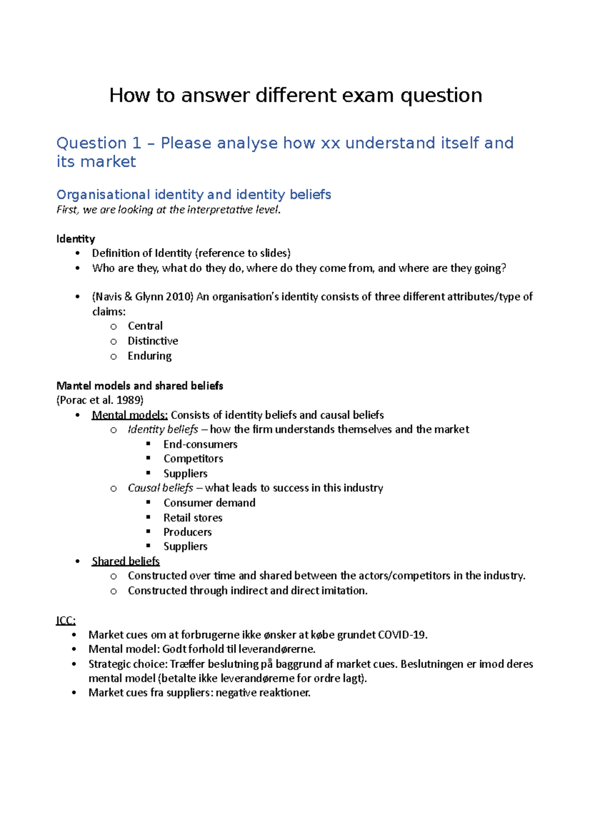 How to answer different exam question - How to answer different exam ...