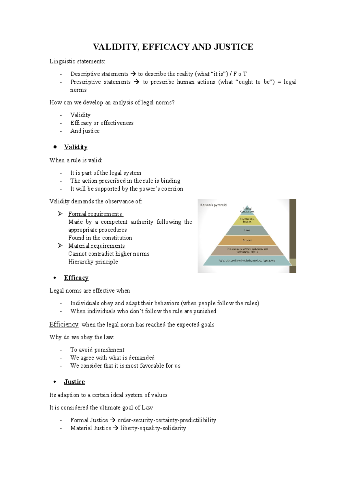 1. validity, efficacy and justice - VALIDITY, EFFICACY AND JUSTICE ...