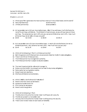 Chapter 05 - handout exercise - Fin 320/Chapter 05 – Interest Rate ...
