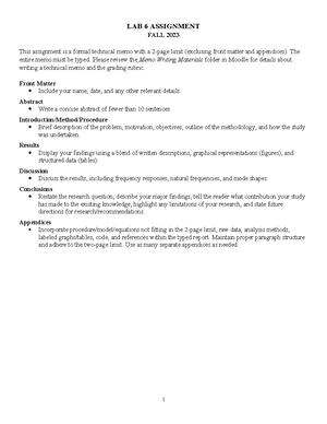 402 FA23 Lab4 assignment 10 12 23 - LAB 4 ASSIGNMENT FALL 2023 This assignment is structured in ...