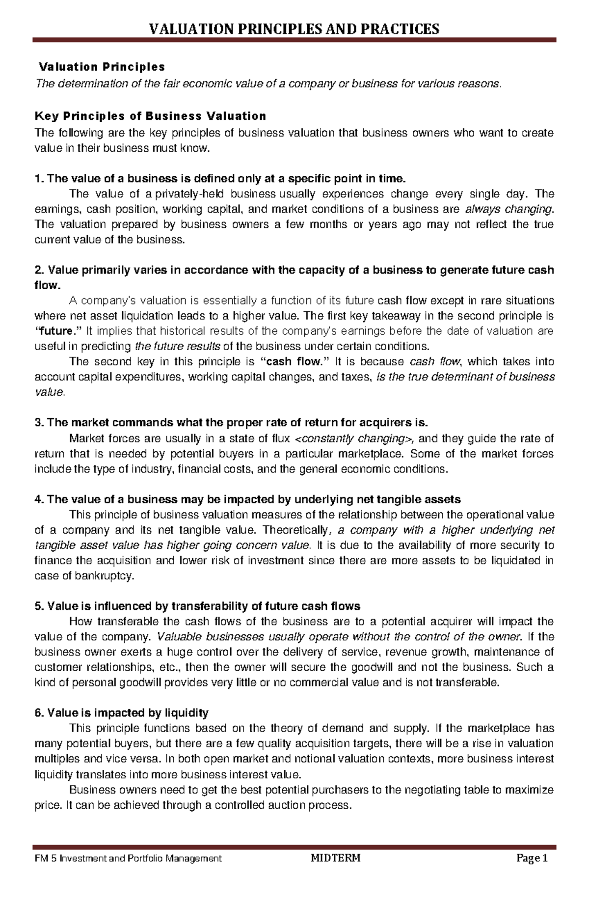 Valuation-Principles-and-Practices - Human Resource - ICCT Colleges ...