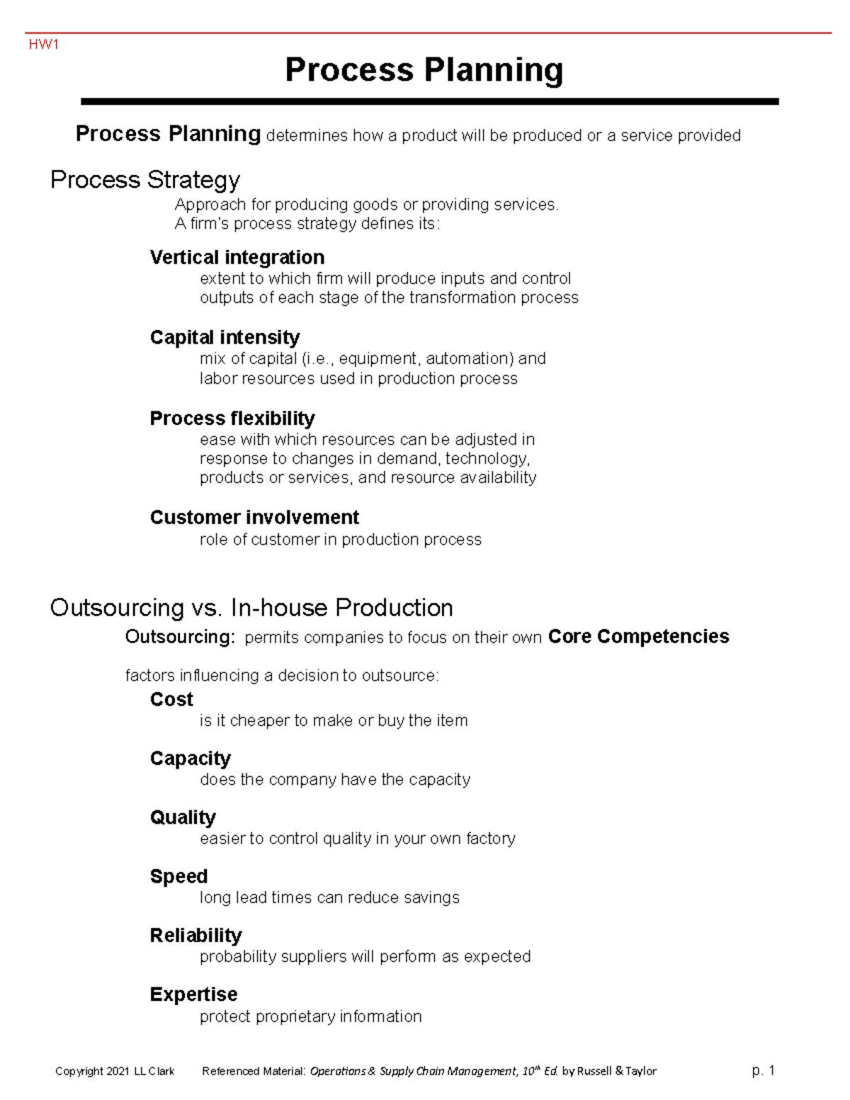 Process Planning and Selection - Process Planning Process Planning ...