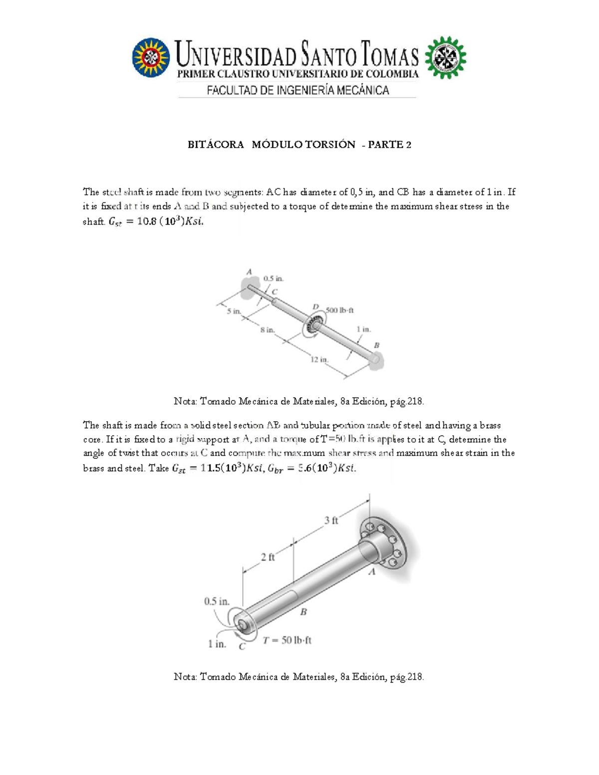 Torsion parte 2, ejercicios de torsion para desarrollar - BITÁCORA ...