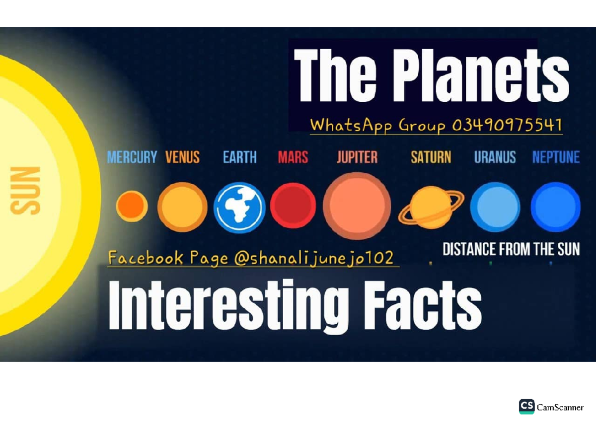 Complete Notes Solar System and Planets - Social Science - Studocu