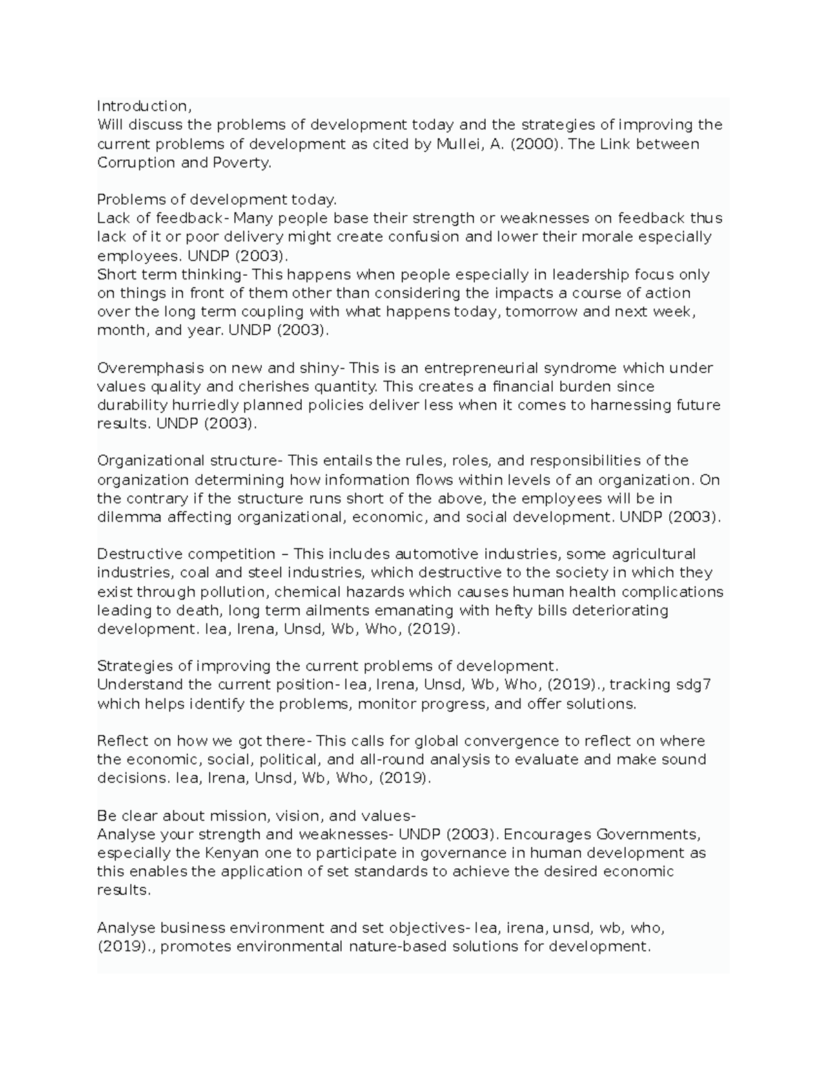 Problems OF Development Today - Introduction, Will discuss the problems ...