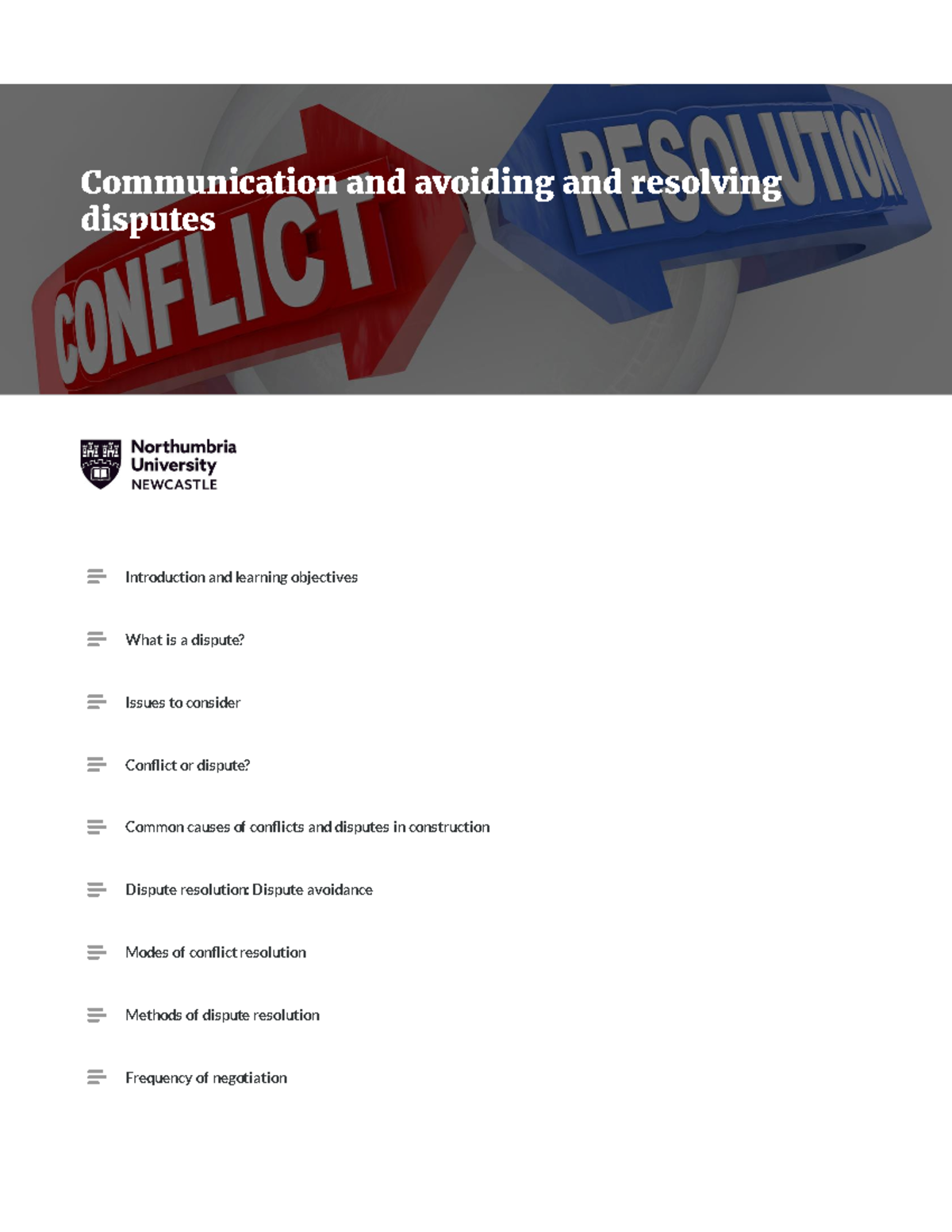 Week 4 Communication and avoiding and resolving disputes pdf ...