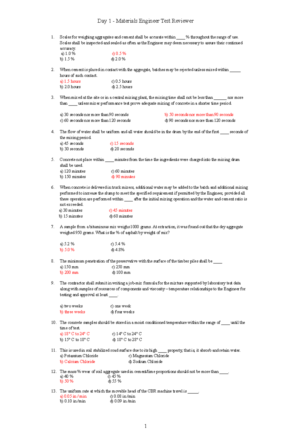 Day 1 - Materials-Engineer-Test-Reviewer for aspirant material ...