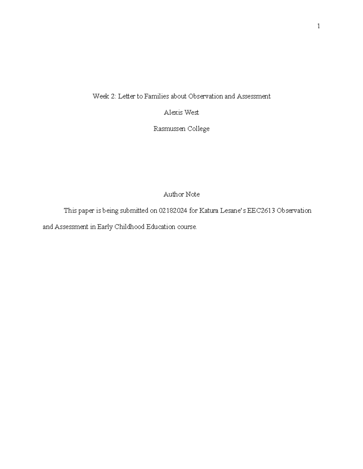 Awest Letter to Families about Observation and Assessment 02182024 - 1 ...